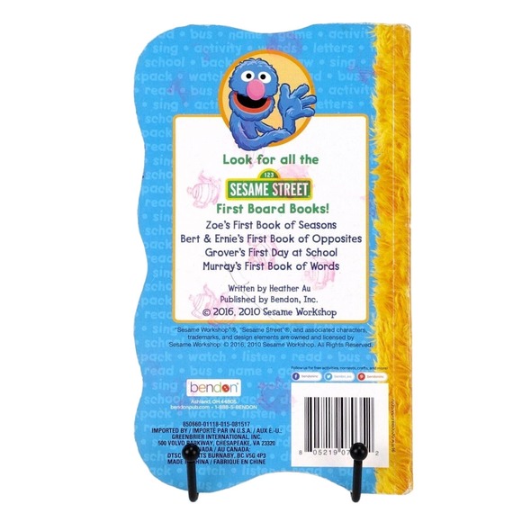 Sesame Street | Accents | Sesame Street Board Book Grovers First Day Of ...